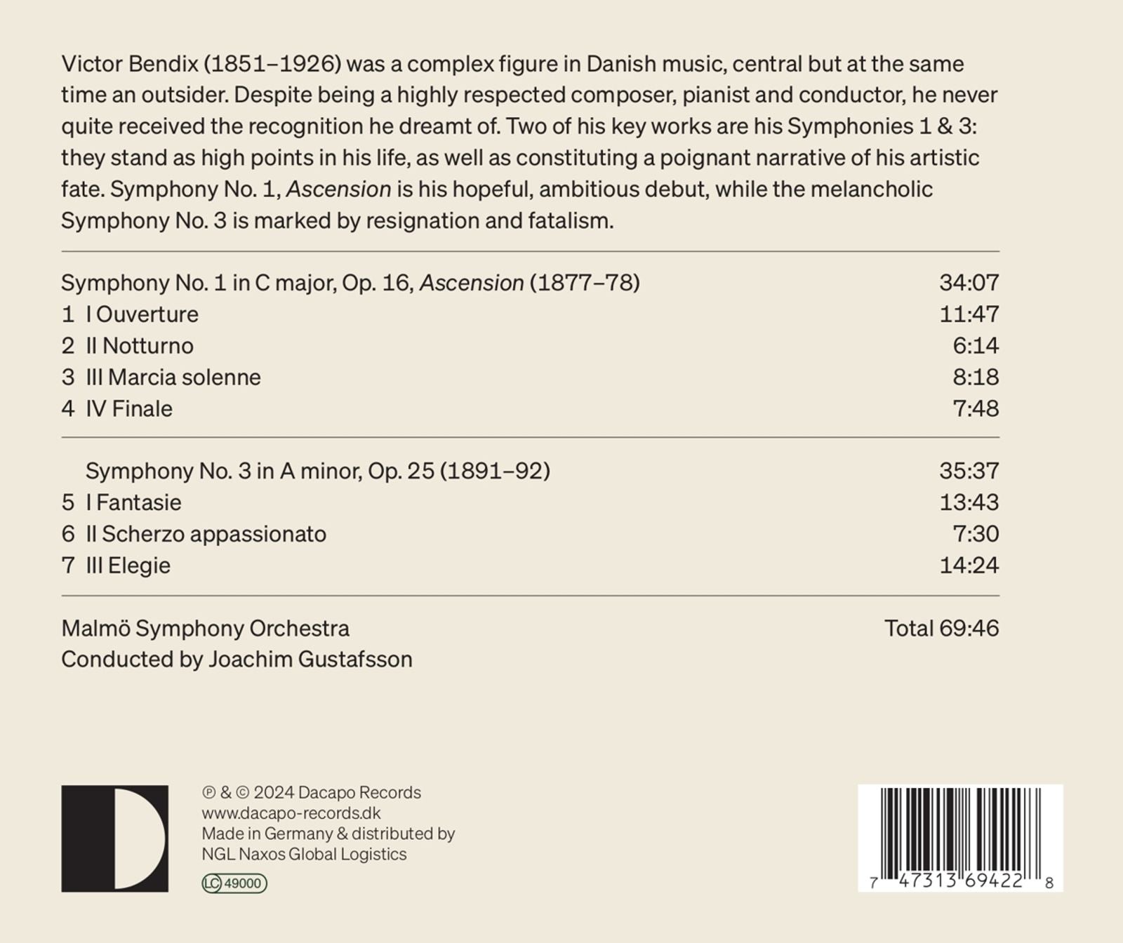 Bendix: Symphonies Nos. 1 & 3 – HBDirect